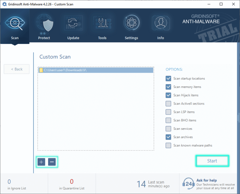 Scanning Your System with Gridinsoft Anti-Malware - Gridinsoft Help Center