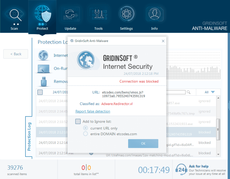 Gridinsoft Anti-Malware Protection Features - Gridinsoft Help Center